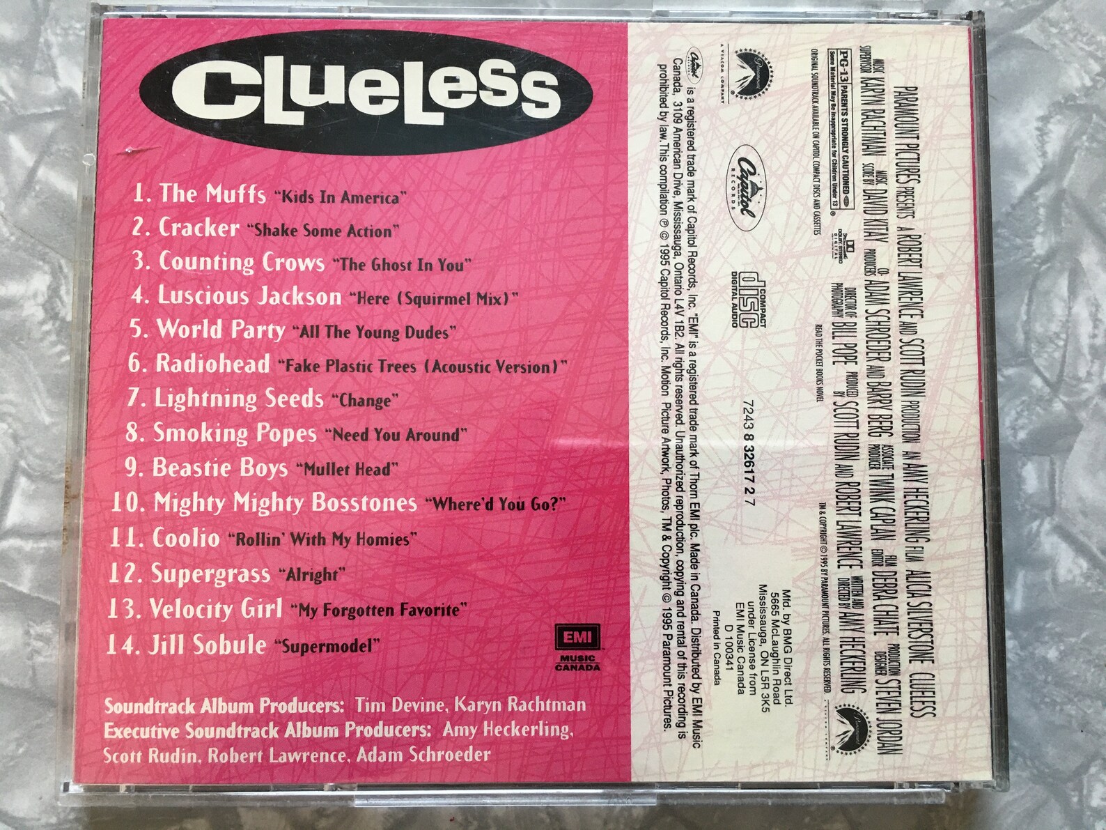 1995 "clueless" Original Motion Picture Soundtrack CD - Etsy