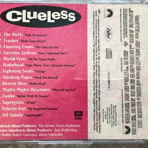 1995 clueless Original Motion Picture Soundtrack CD - Etsy