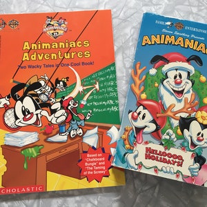 Lot of 1990's Animaniacs Book & VHS Warner Bros. - Etsy