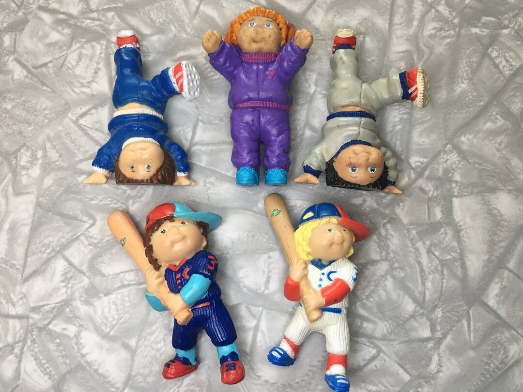 Lot of 5 Cabbage Patch Kids Sports Themed Baseball & Aerobics PVC Vinyl ...