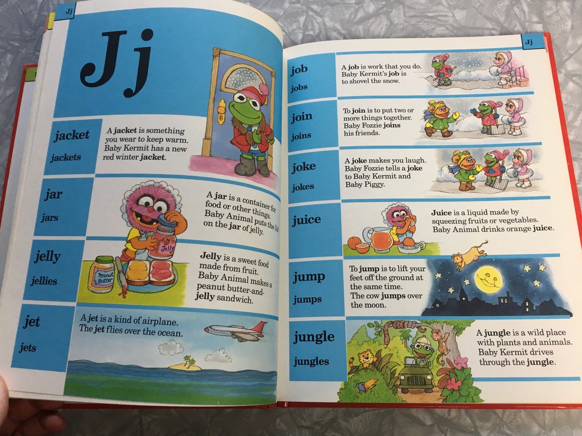 1988 My First Muppet Dictionary Hardcover Book Jim - Etsy