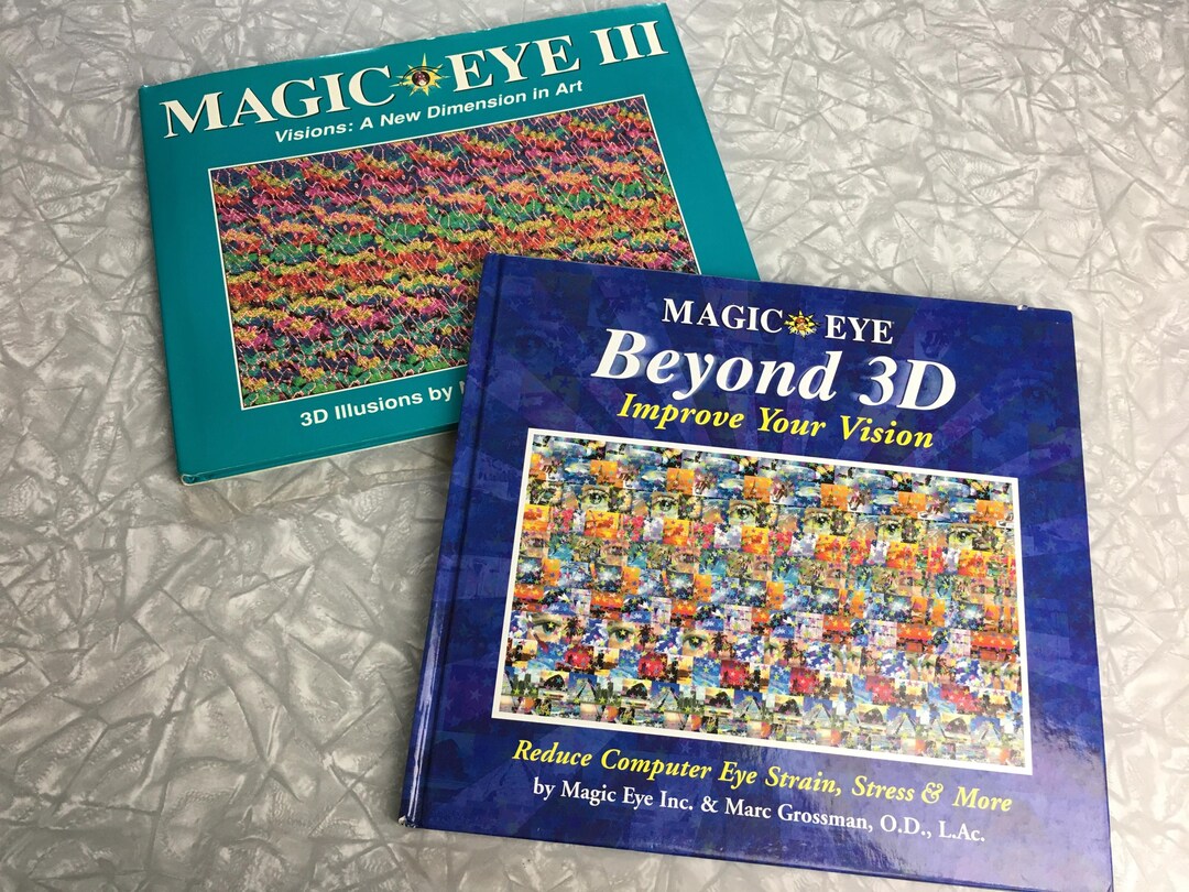 Lot of 2 Magic Eye Hardcover Books N.E. Thing Enterprises - Etsy
