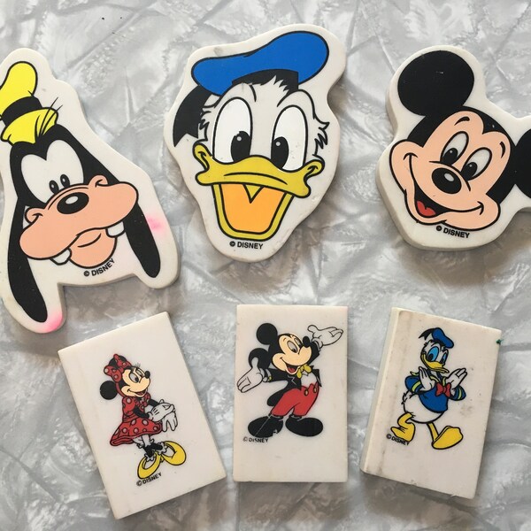 Mickey Mouse Erasers - Etsy