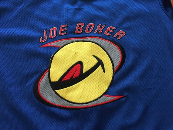 Vtg 90's Joe Boxer Happy Face Logo Mesh Hockey Jersey… - Gem