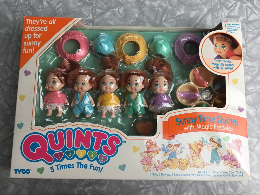 Vtg 1990 Tyco Quints "sunny Time Quints" W. Magic Freckled - Redhead ...