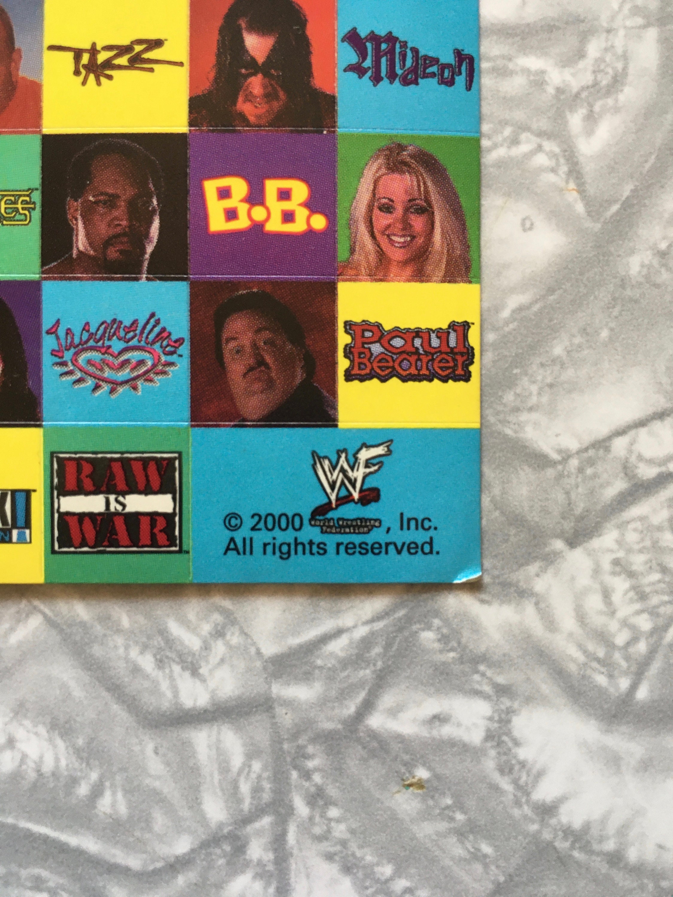 Lot of 6 Official WWF Sticker Sheets WWE Wrestling Smack | Etsy