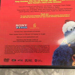 2002 "christmas Eve on Sesame Street" DVD + Bonus CD! - Jim Henson ...