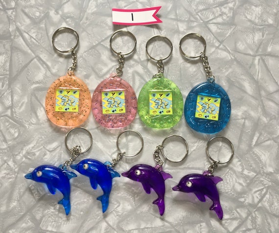 Vintage 90's Dolphin & Digital Virtual Pet Keychain L… - Gem