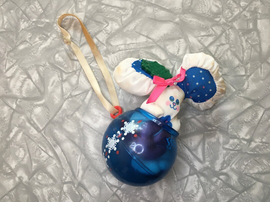 1988 Fisher Price Smooshees Christmas Ornaments "smoosh Mouse" Plush ...