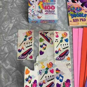 Vtg 90's Lisa Frank Stationary Lot Note Paper Stickers Note Pad ...