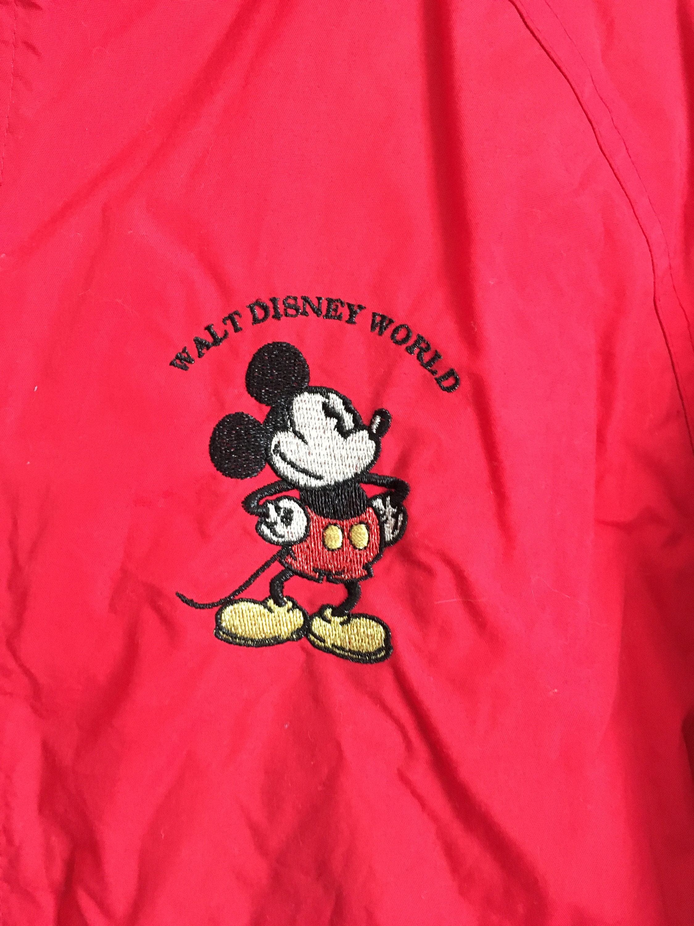 Vtg 90's Walt Disney World Mickey Mouse Lined Windbreaker - Etsy