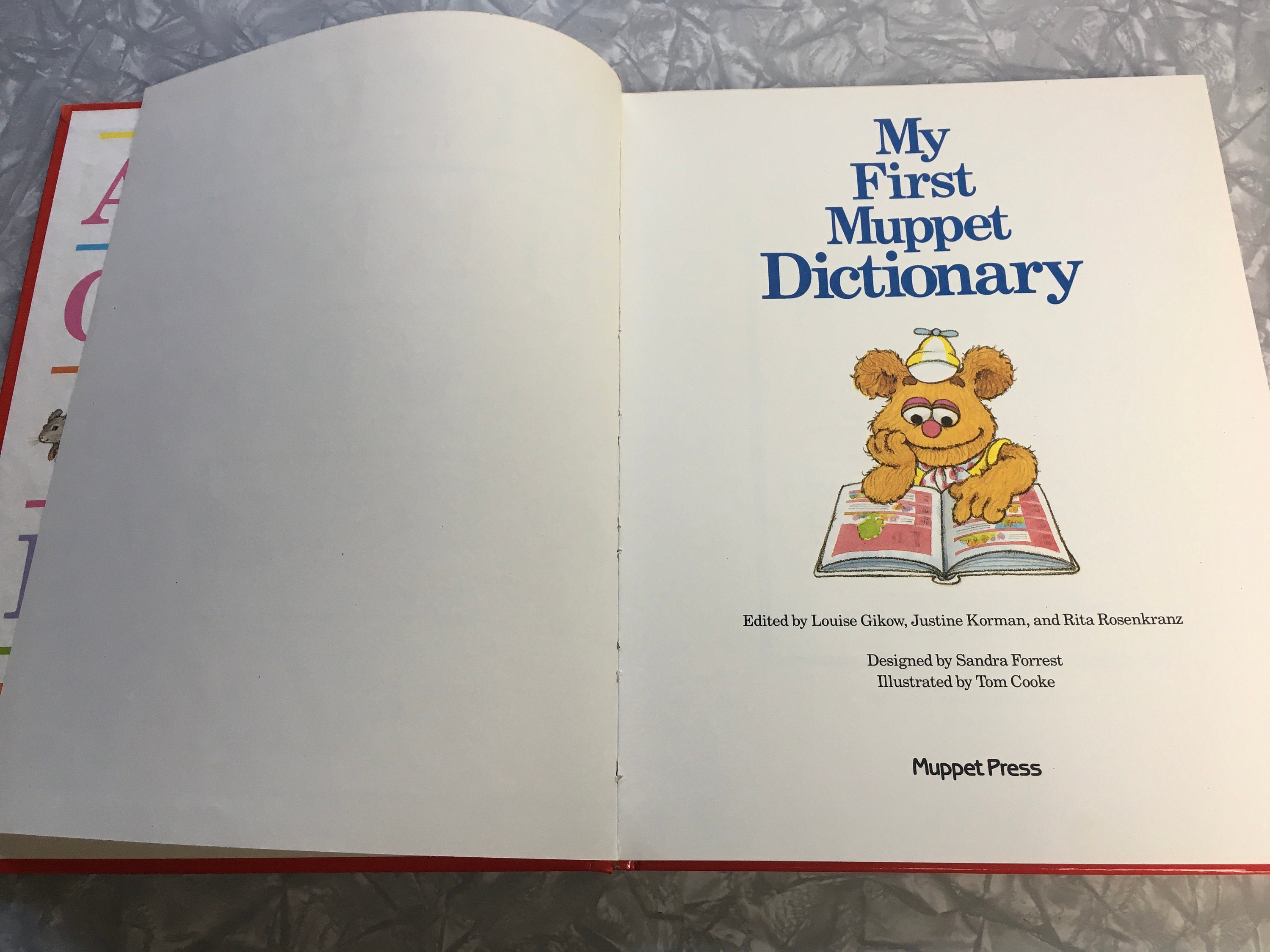 1988 My First Muppet Dictionary Hardcover Book Jim - Etsy
