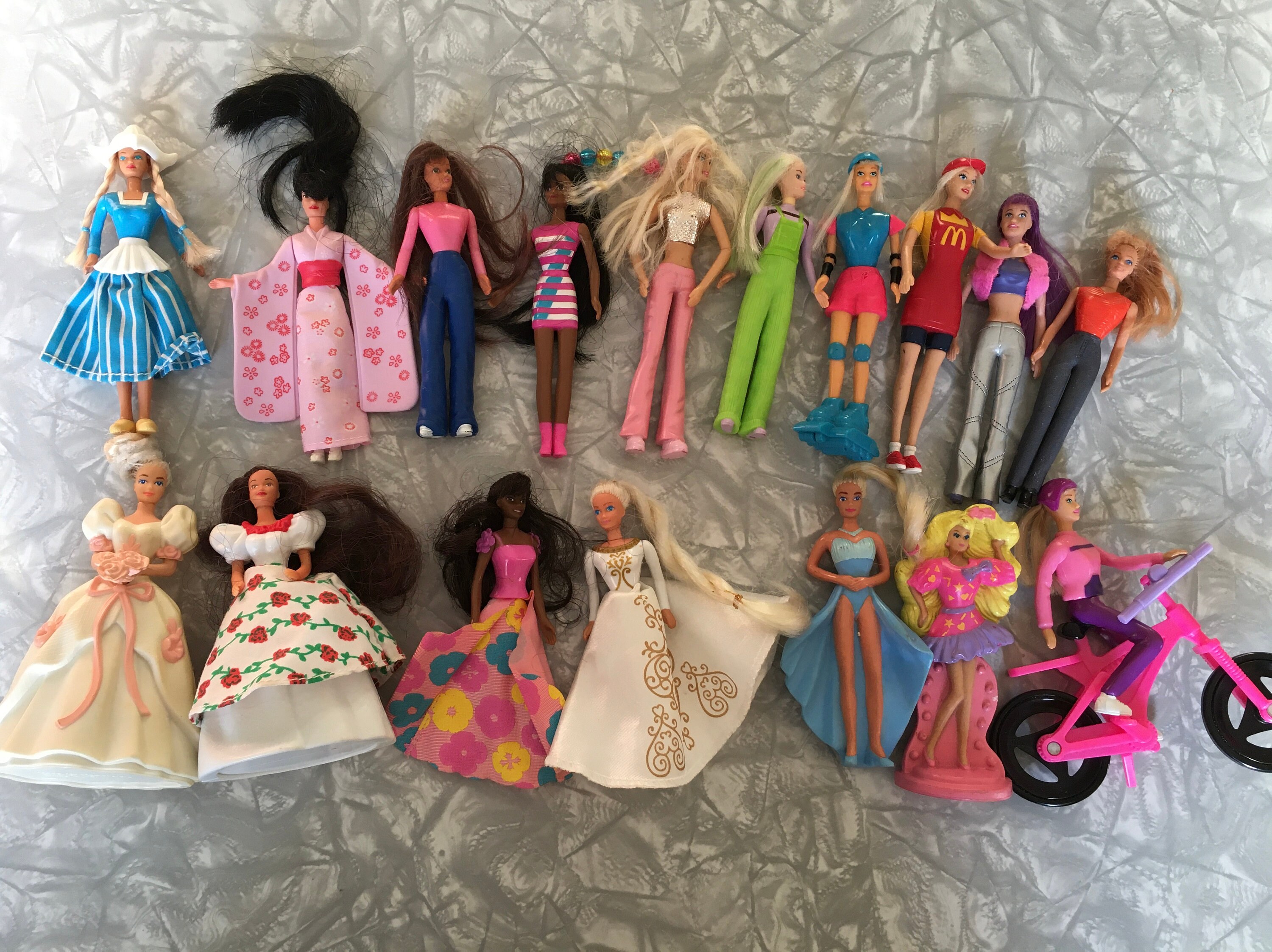 Toys Toys & Games 1994 Barbie and Friends Miniature Dolls Lot Mattel ...