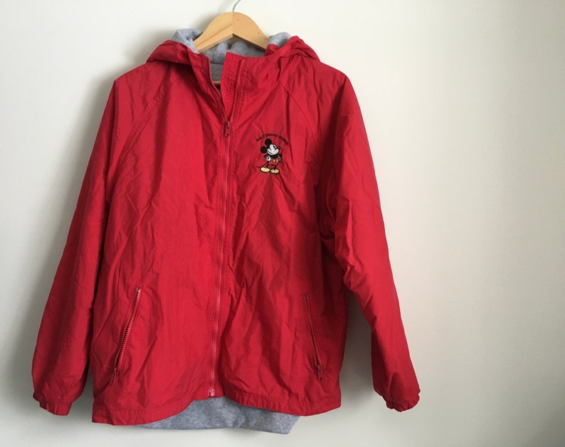 Vtg 90's Walt Disney World Mickey Mouse Lined Windbreaker - Etsy