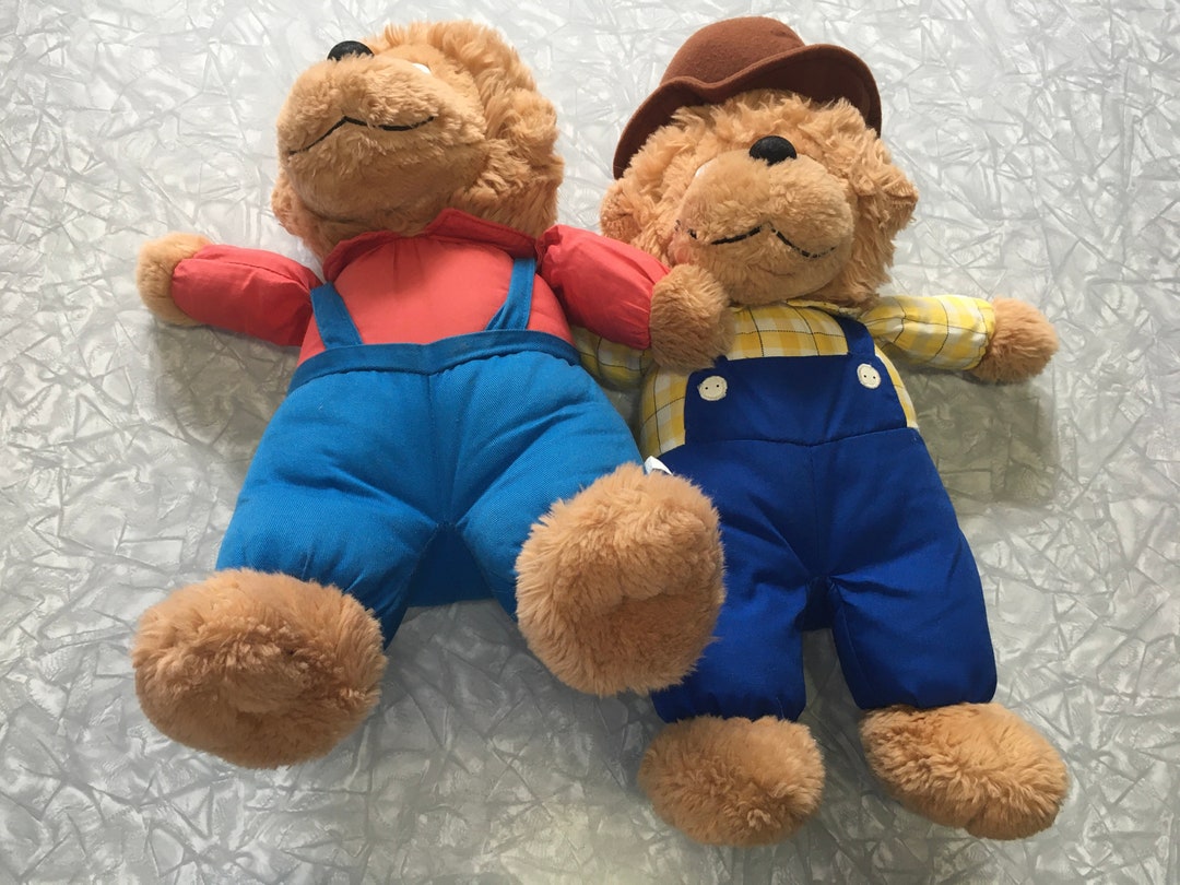1995 Berenstain Bears Papa Bear & Brother Bear Plush Stuffed Animal ...