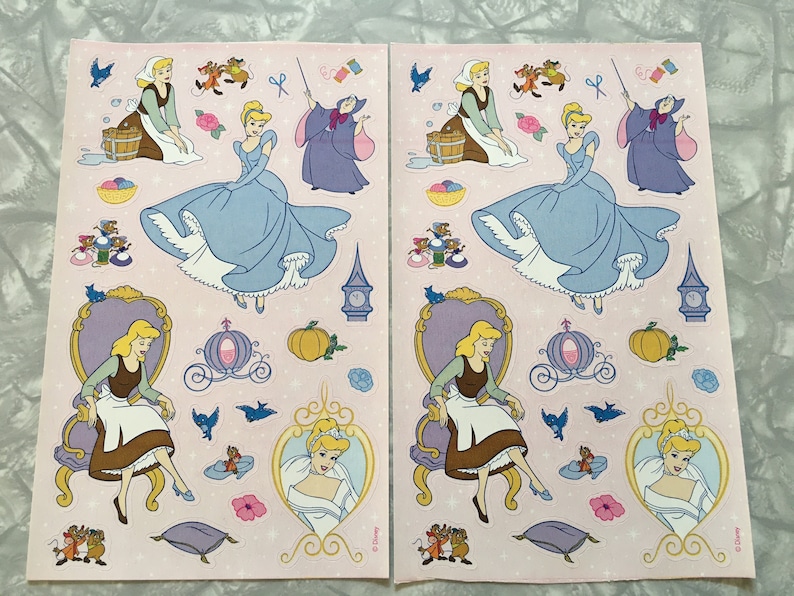 Vtg 90's Sandylion Disney Princess Sticker Sheets | Etsy