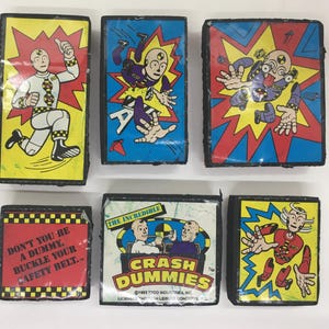 Lot of 1992 the Incredible Crash Test Dummies Dummy Rubber Stamps Bonus ...