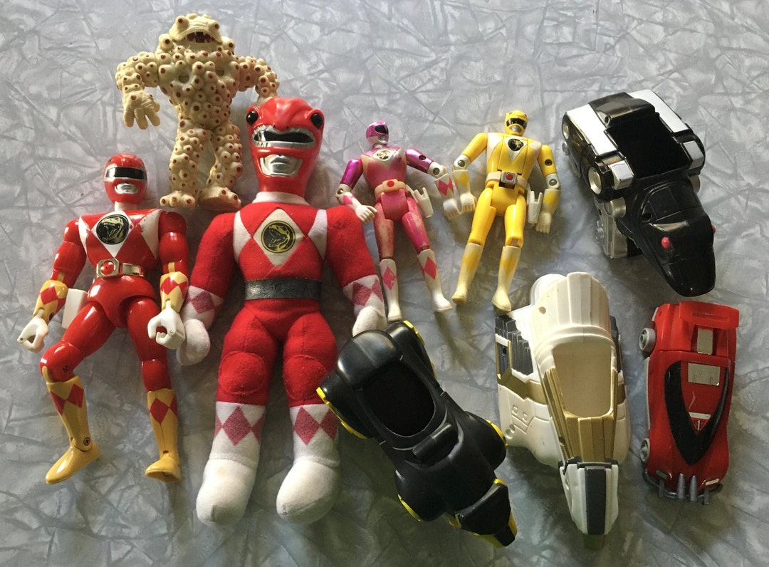 Lot of 1990's Mighty Morphin Power Rangers Memorabilia & - Etsy