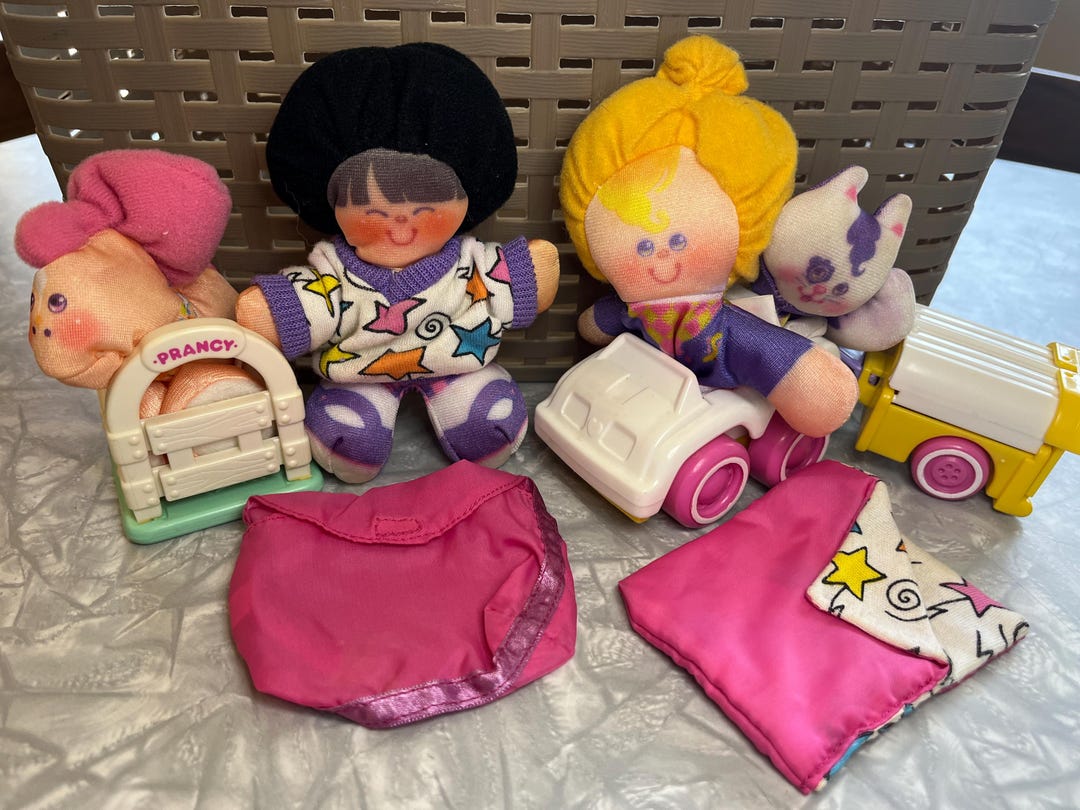 Lot of 3 1988/1989 Fisher Price Smooshees Cuddler COMPLETE Sets - Plush ...