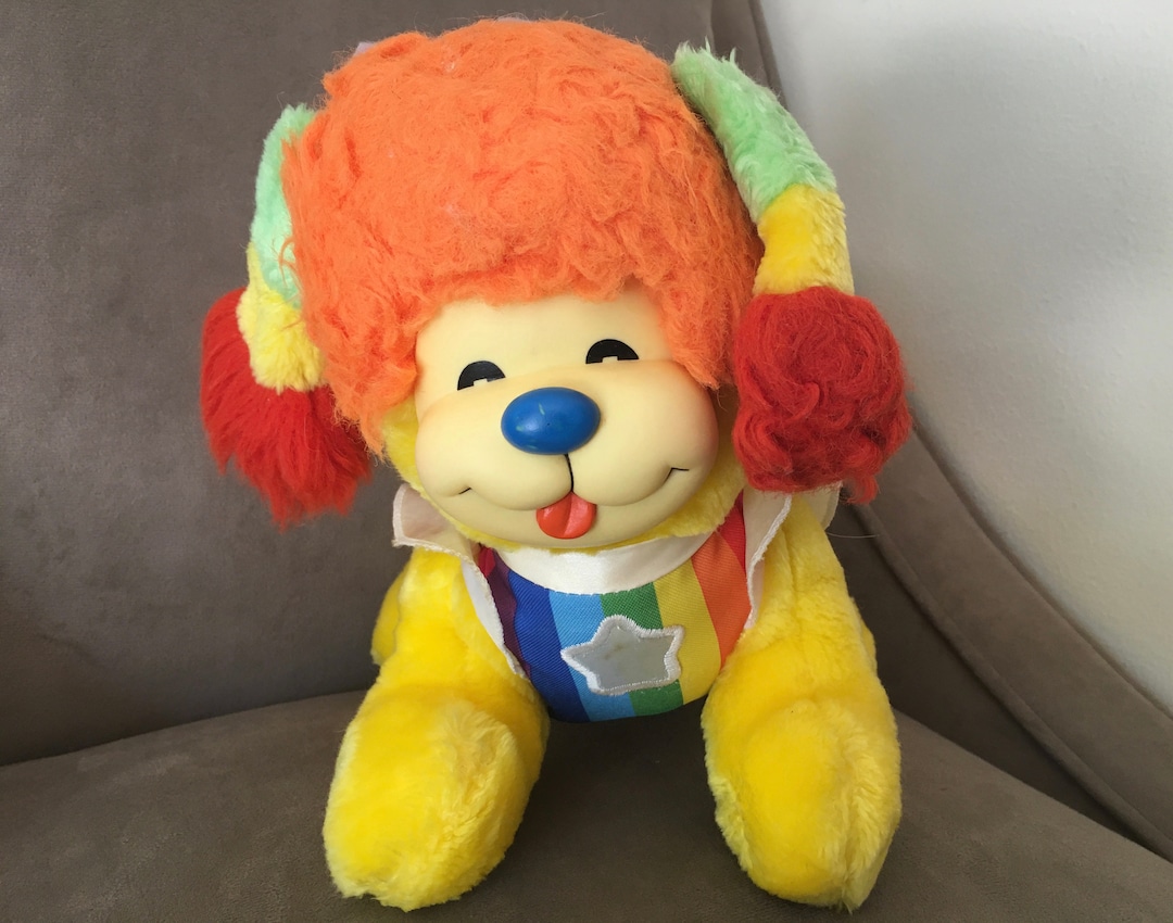 1983 Rainbow Brite puppy Brite Dog Plush 11 - Etsy