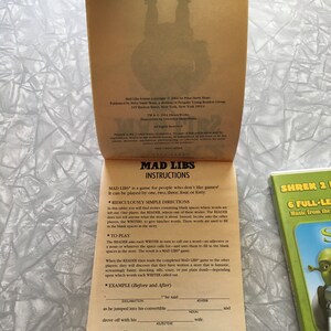 2004 Shrek 2 Party CD Mad Libs Mike Myers - Etsy