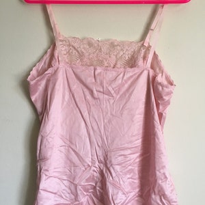 Vtg 80's/90's Van Raolte Baby Pink Lace Trim Cami/camisole Tank Top ...