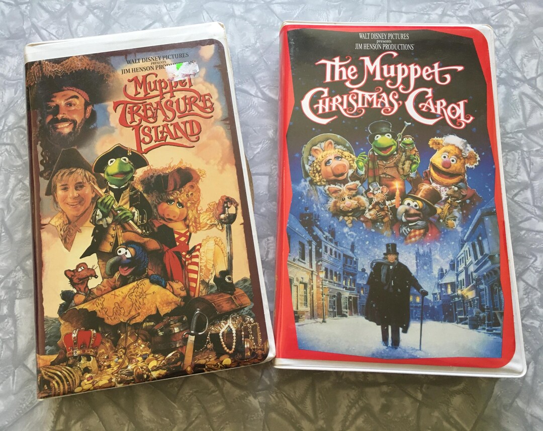 Lot of 2 1990's muppet Treasure Island & the Muppet Christmas Carol ...