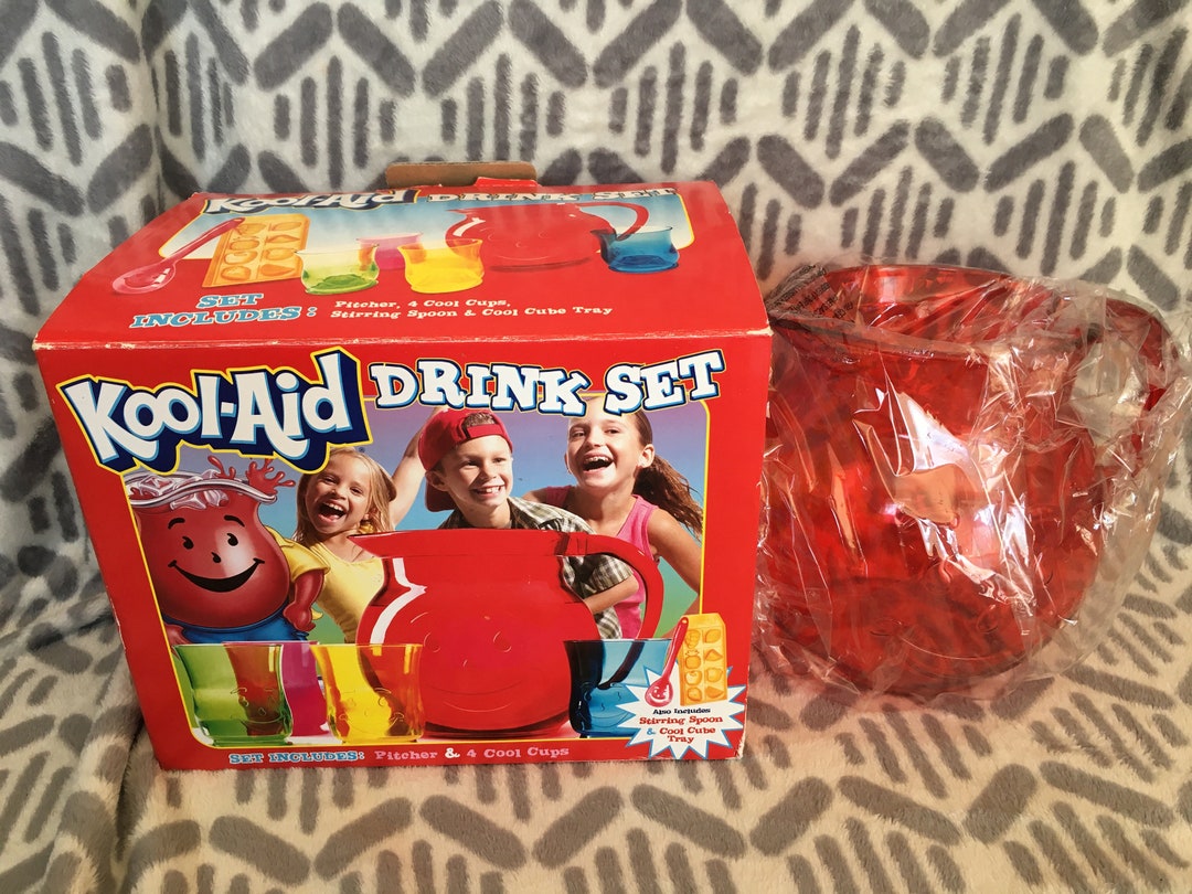 Vtg 1990's Kool-Aid Drink Set Nuevo en caja - Etsy España