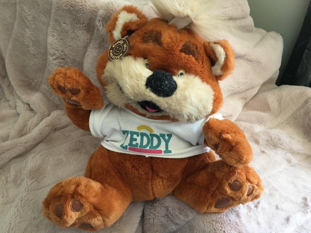 Vtg Zellers Zeddy Plush Brown Teddy Bear - Cuddle Wit Creations ...