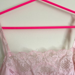Vtg 80's/90's Van Raolte Baby Pink Lace Trim Cami/camisole Tank Top ...