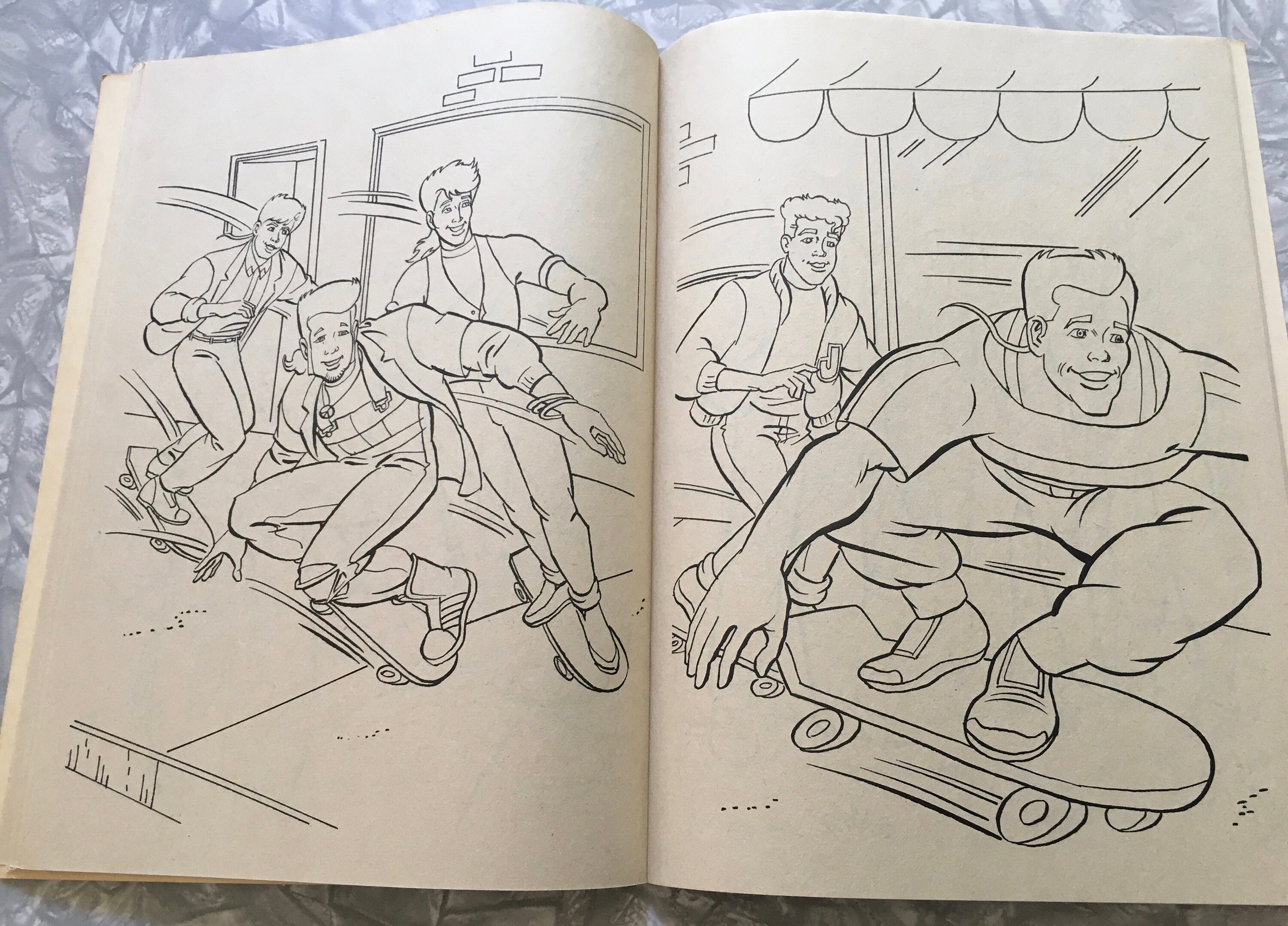 1990 New Kids on the Block Cartoon Animated Coloring Book - Etsy