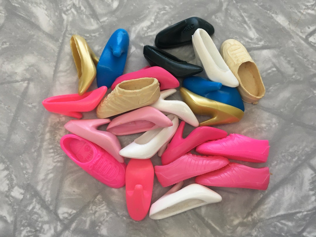 Lot of 11 Genuine Barbie 80's/90's Pump Heels & Sneakers Footwear ...