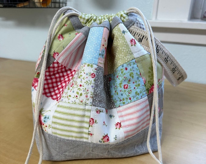 One-of-a-kind 'draw Sack' Project Bag - Etsy