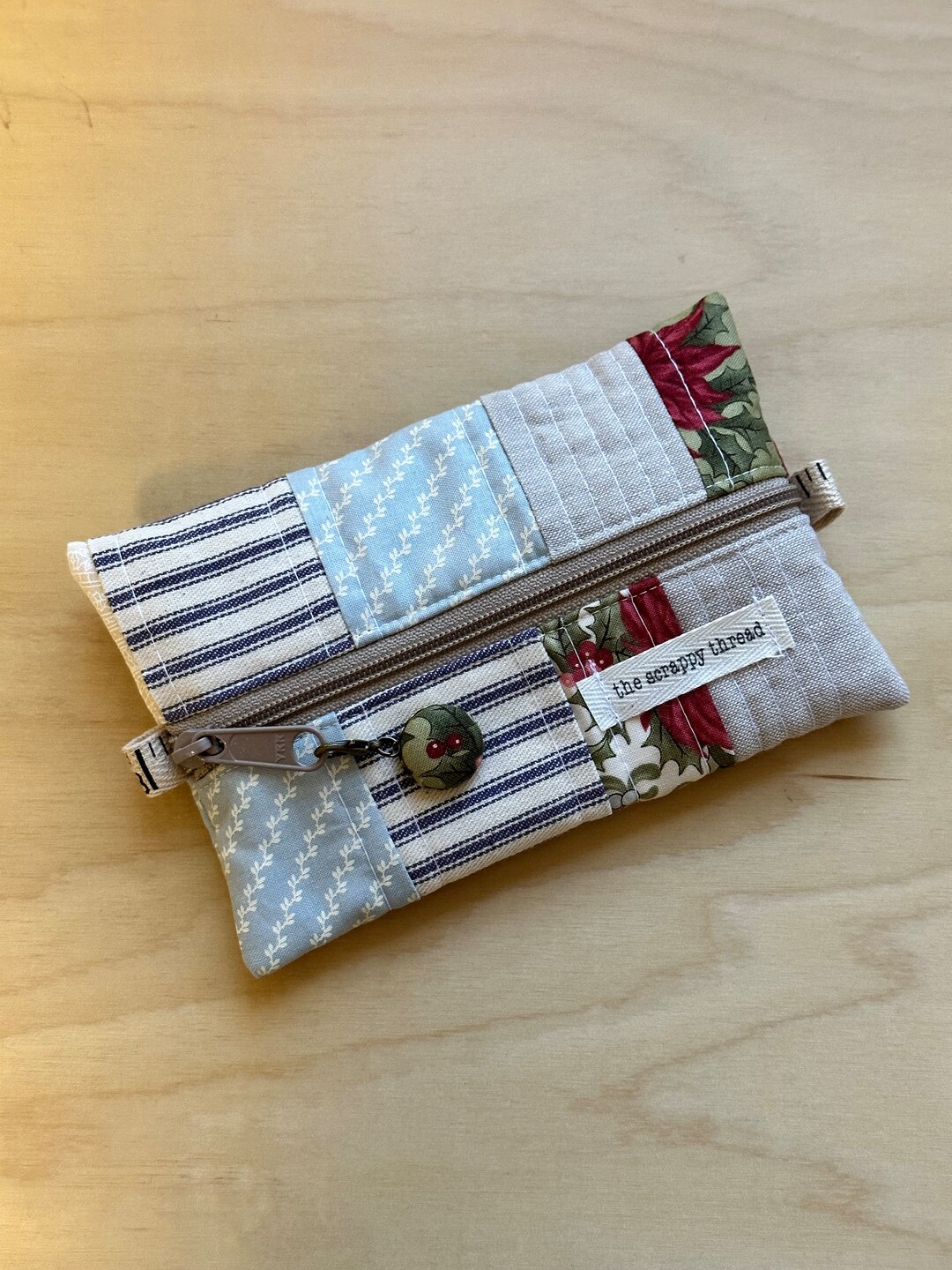 One-of-a-kind Zippered Project Bag - 'flat Sack' - Notions Pouch - Etsy