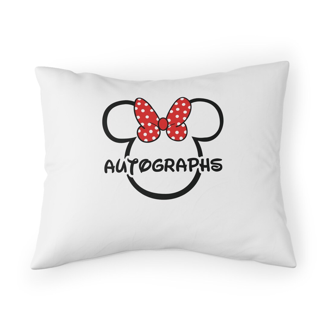 Minnie Mouse Disney Inspired Pillow Sham Pillowcase Walt Disney World ...
