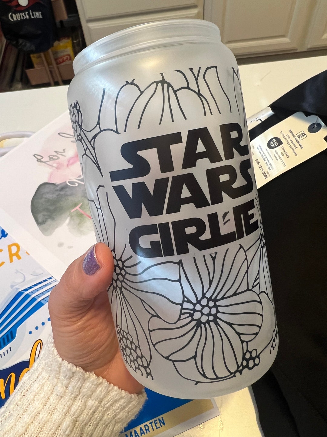 Star Wars Girlie | Trendy Libby Beer Can | Libbey Cup | Force | Padawan | Yoda | Skywalker ...