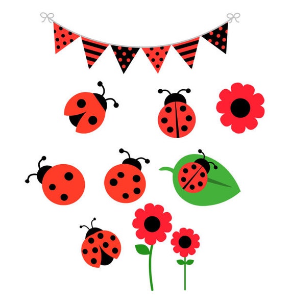 Ladybug Border Clip Art