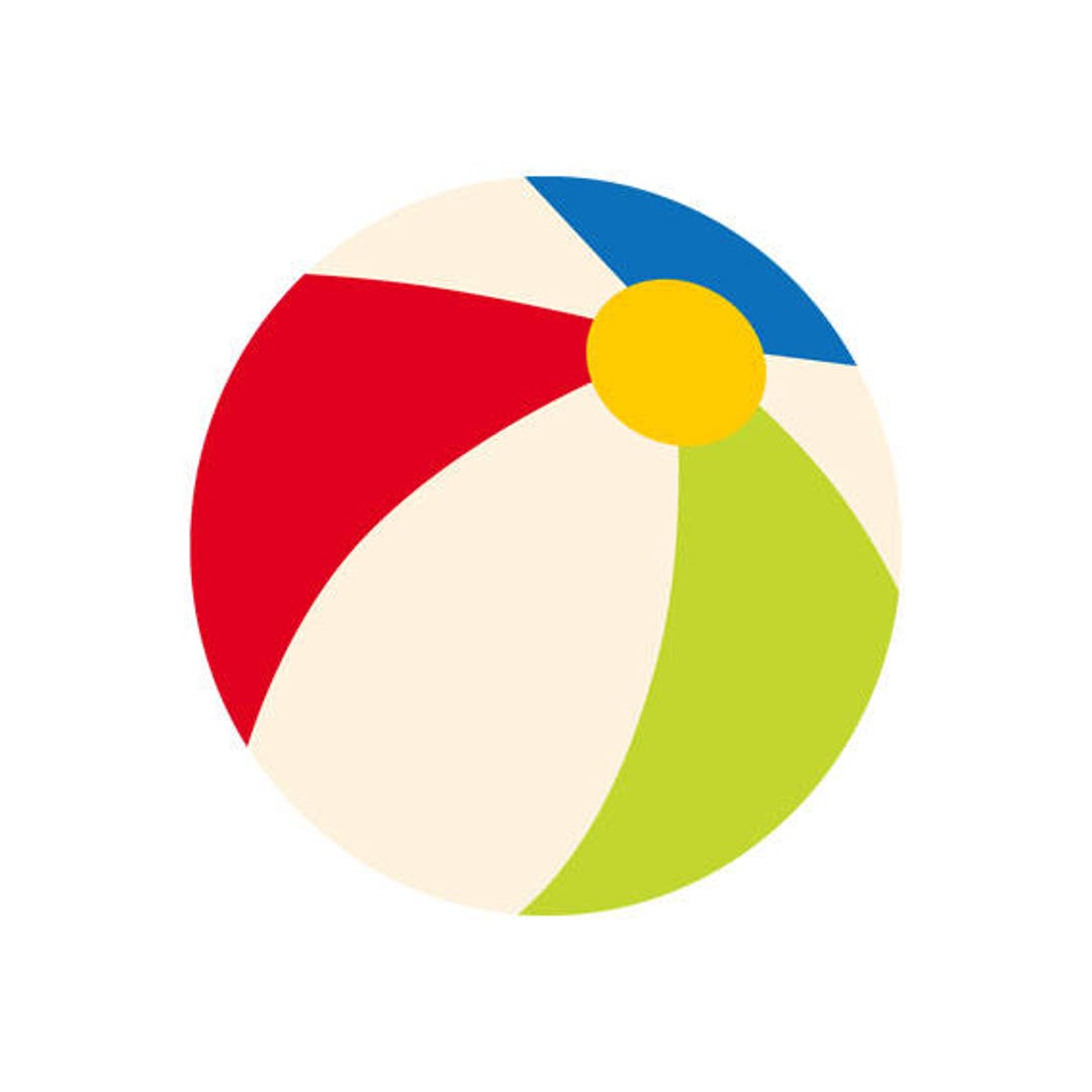 Beach Ball Clip Art, Summer, Digital Clip Art, Pool, Water, Holiday ...