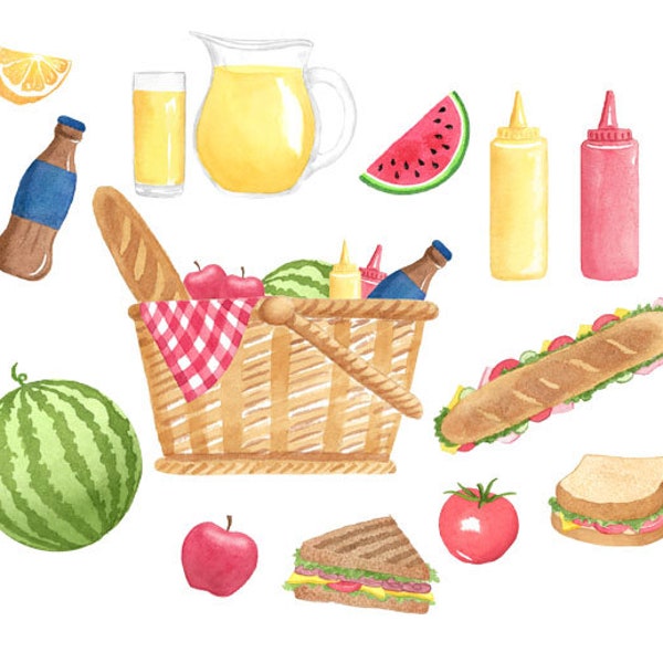 Picnic Illustration - Etsy