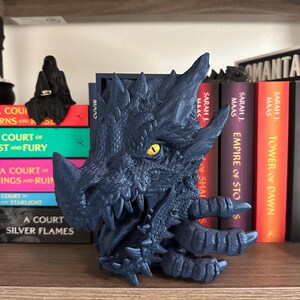 Dragon Book Nook 3D Printed Bookshelf Decor Gift - Etsy