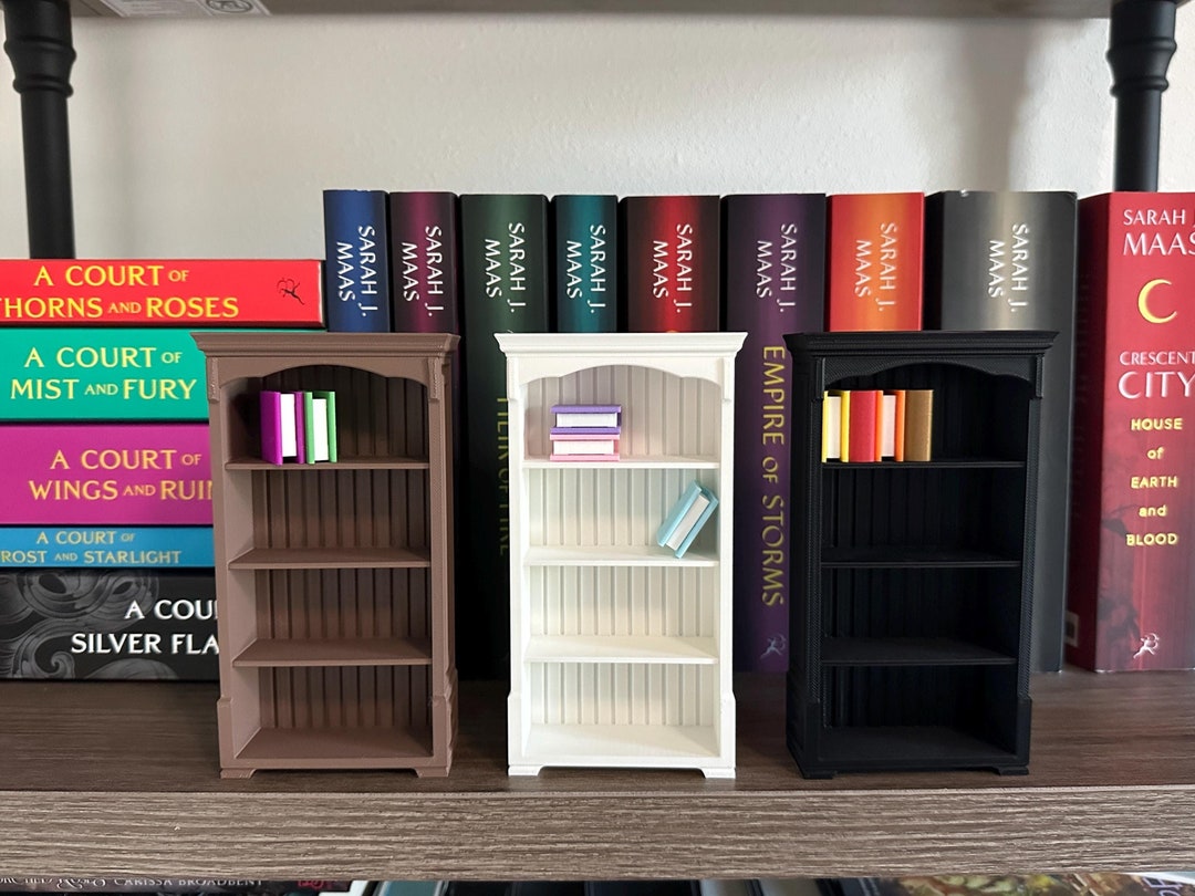 Buy Mini Bookshelf 3D Printed Bookshelf Decor Bookcase Gift Reader 1:12 ...