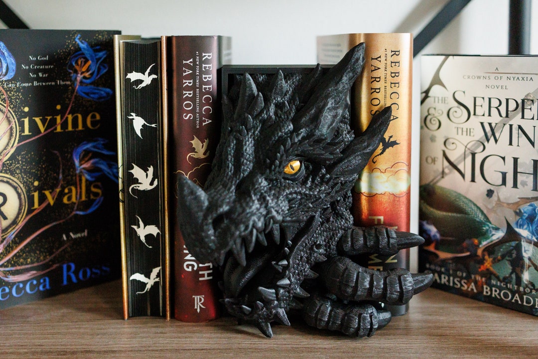 Dragon Book Nook 3D Printed Bookshelf Decor Gift - Etsy