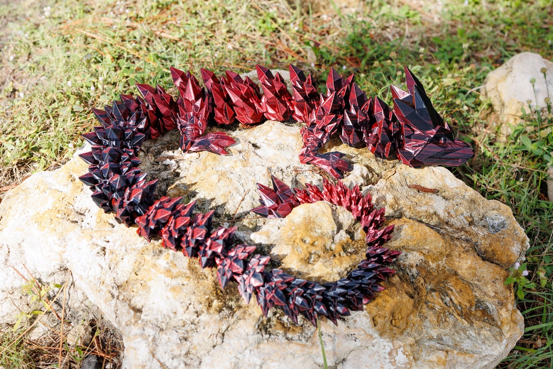 Mythical 4 Foot Crystal Dragon Articulated Dragon Custom - Etsy