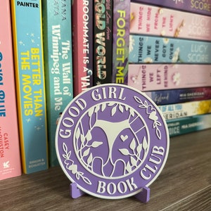 Good Girl Book Club Sign 3D Printed Bookshelf Decor Gift - Etsy