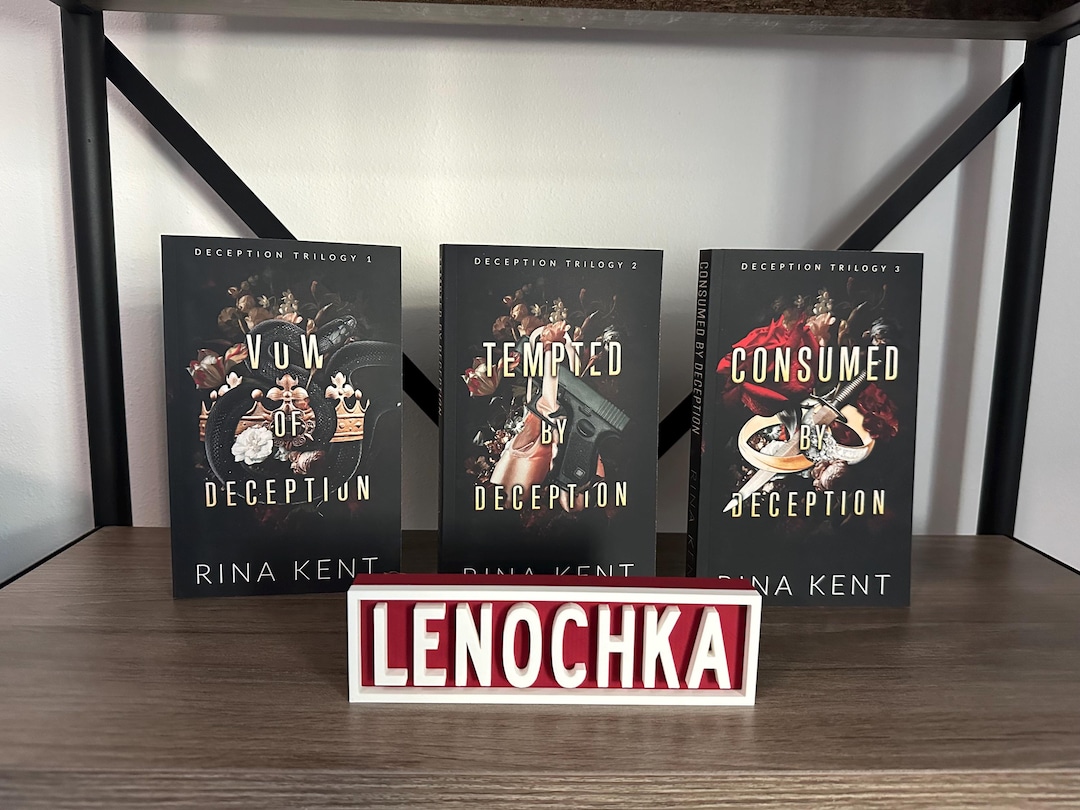 Lenochka 3D Printed Library Sign: Rina Kent Book Decor - Etsy