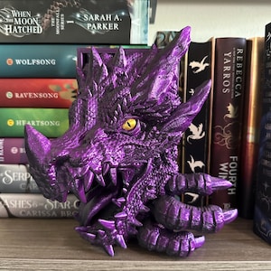 Dragon Book Nook 3D Printed Bookshelf Decor Gift - Etsy