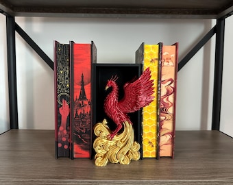 Emerging Phoenix Bookend/book Nook | Bookish Decor | Unique 3D Printed ...