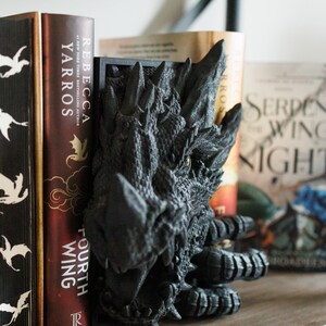 Dragon Book Nook 3D Printed Bookshelf Decor Gift - Etsy