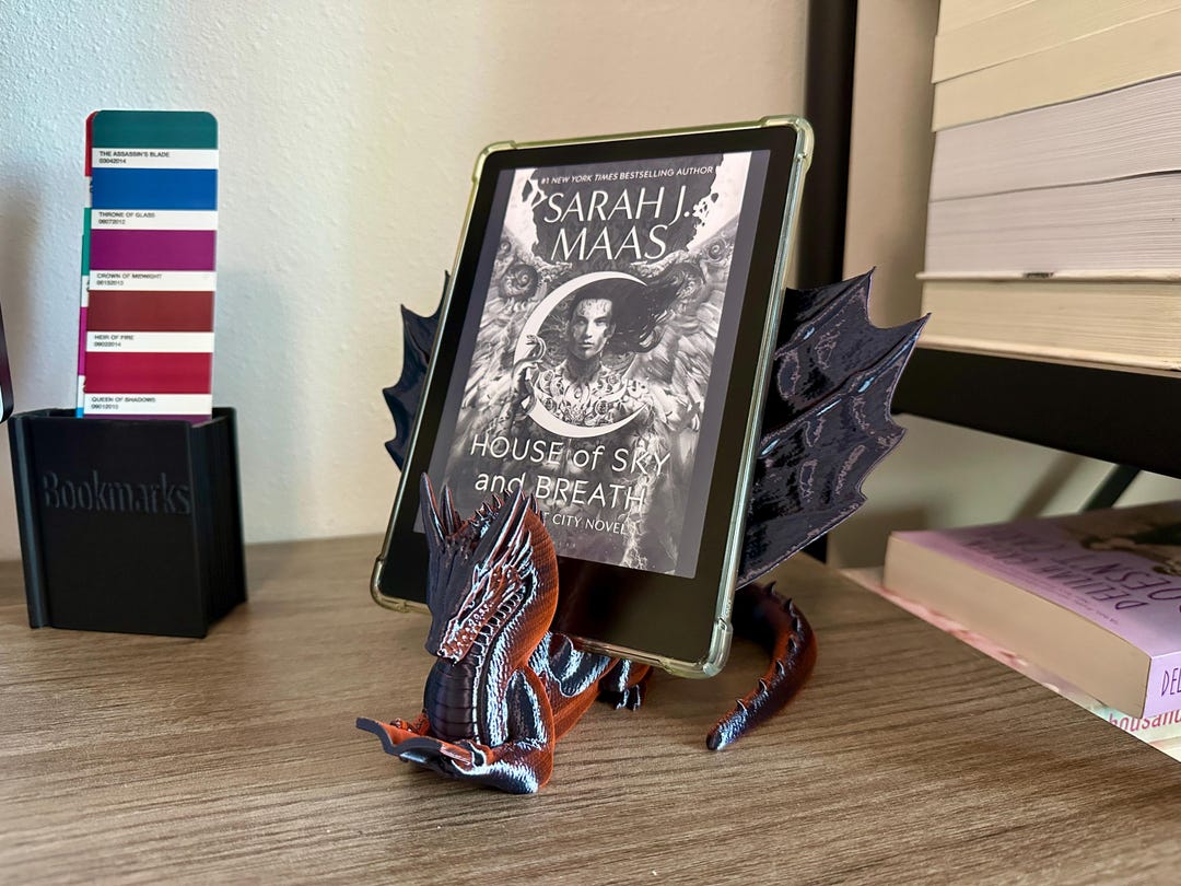 Dragon Kindle Tablet Stand 3D Printed Bookish Gift Bookshelf Decor - Etsy