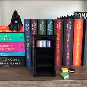 3D Printed Mini Bookshelf Decor, 1:12 Scale Bookcase Gift - Etsy